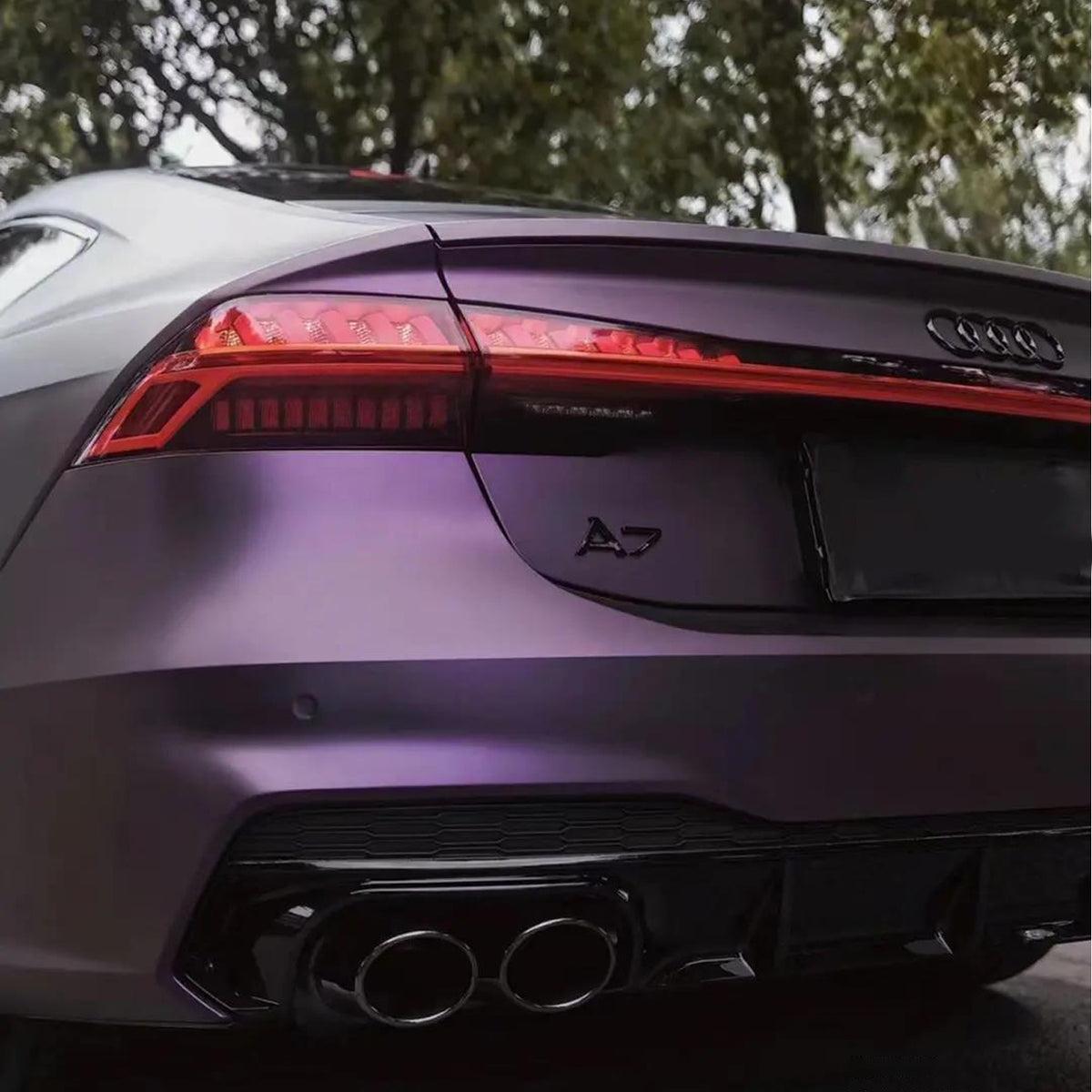 Satin Black Phantom Purple – Resto Wraps